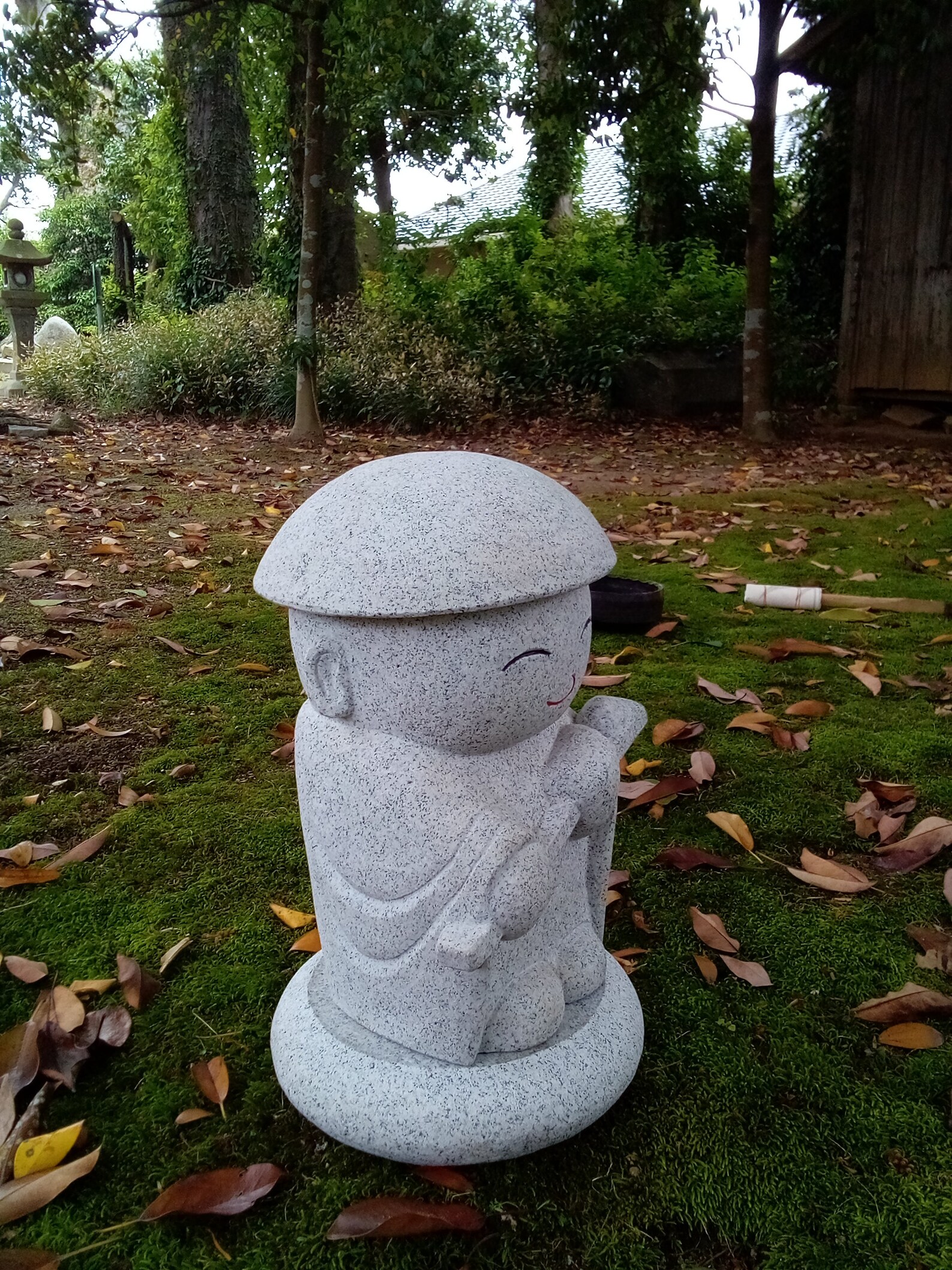 Kasa Jizo Japanese Jizo God Protector of Children Buddhist Granite ...
