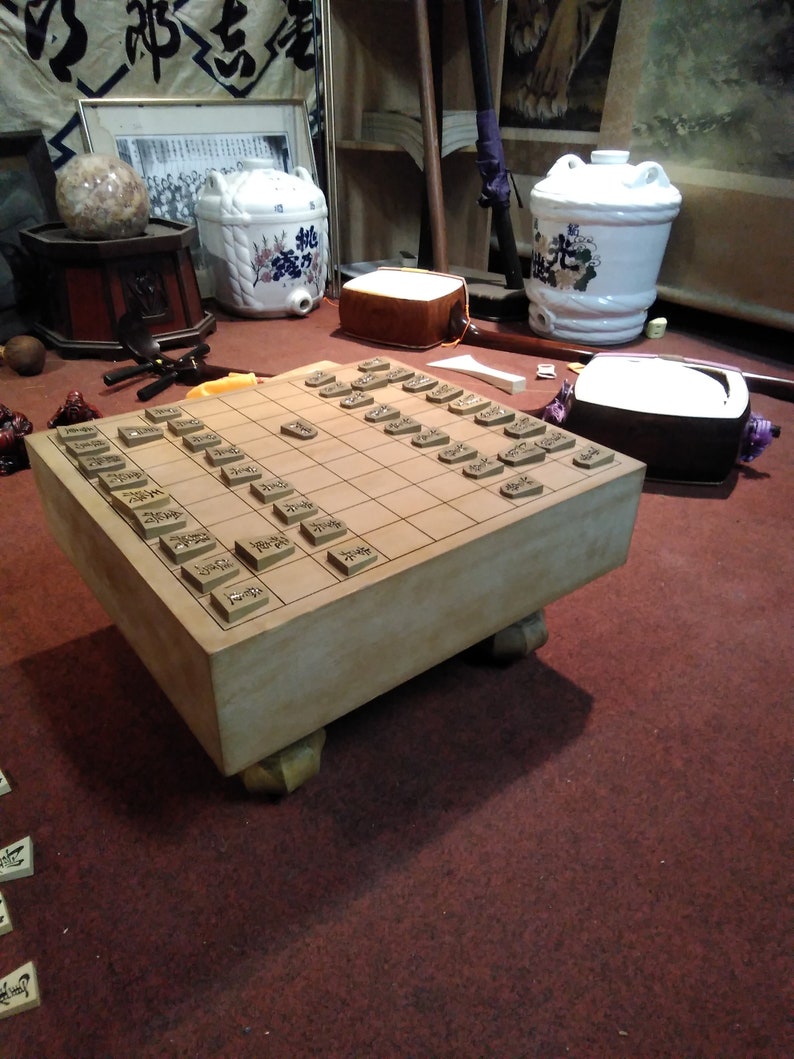 Japanese Antique Shogi Board Game KAYA Wood See Youtube Video - Etsy