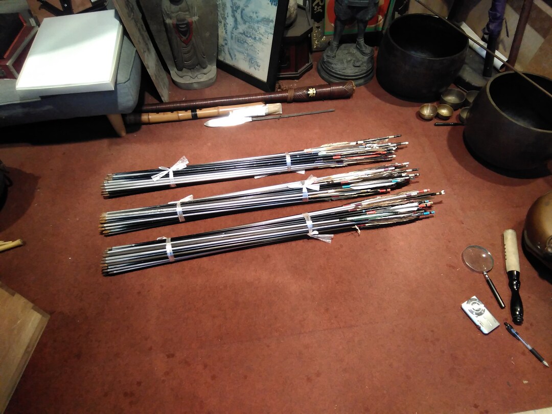 Kyudo Yumi Yazutsu Antique Japanese Archery Arrows ###repair Project ...