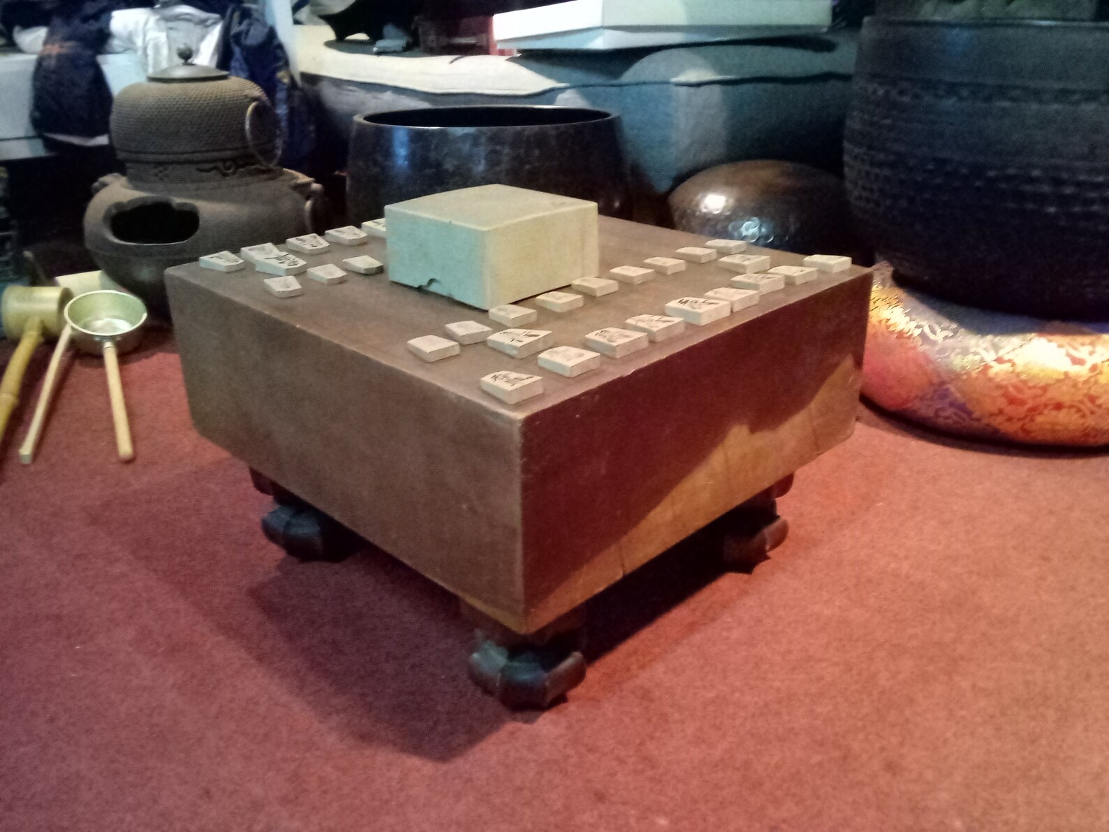 Antique Japanese Shogi Board ICHO Wood Air Freight Video - Etsy