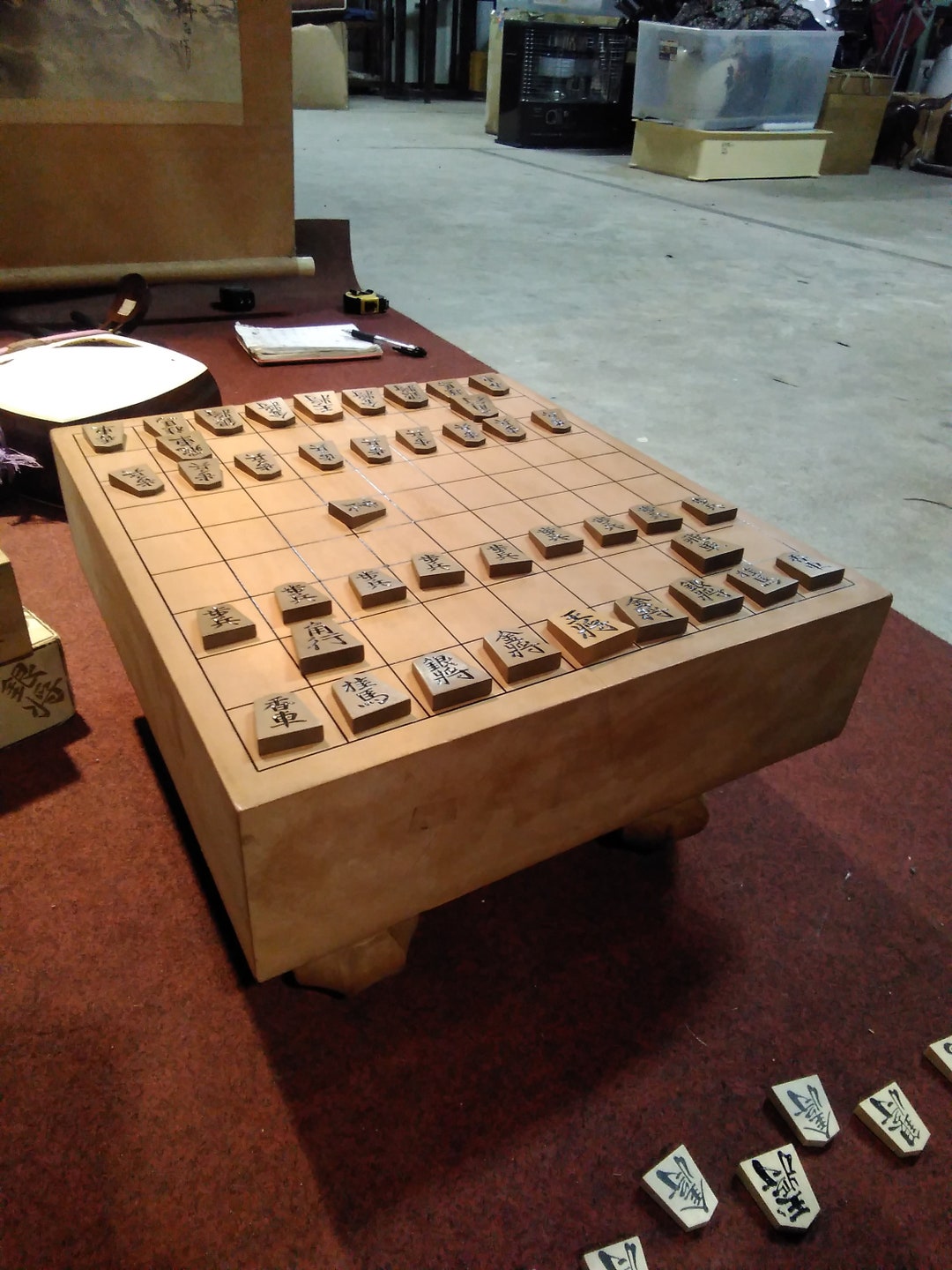 Japanese Antique Shogi Board Game KAYA Wood See Youtube Video - Etsy