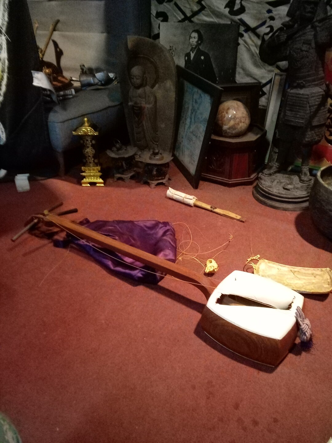 Shamisen Japanese Traditional Musical Instrument REPAIR PROJECT Sea ...