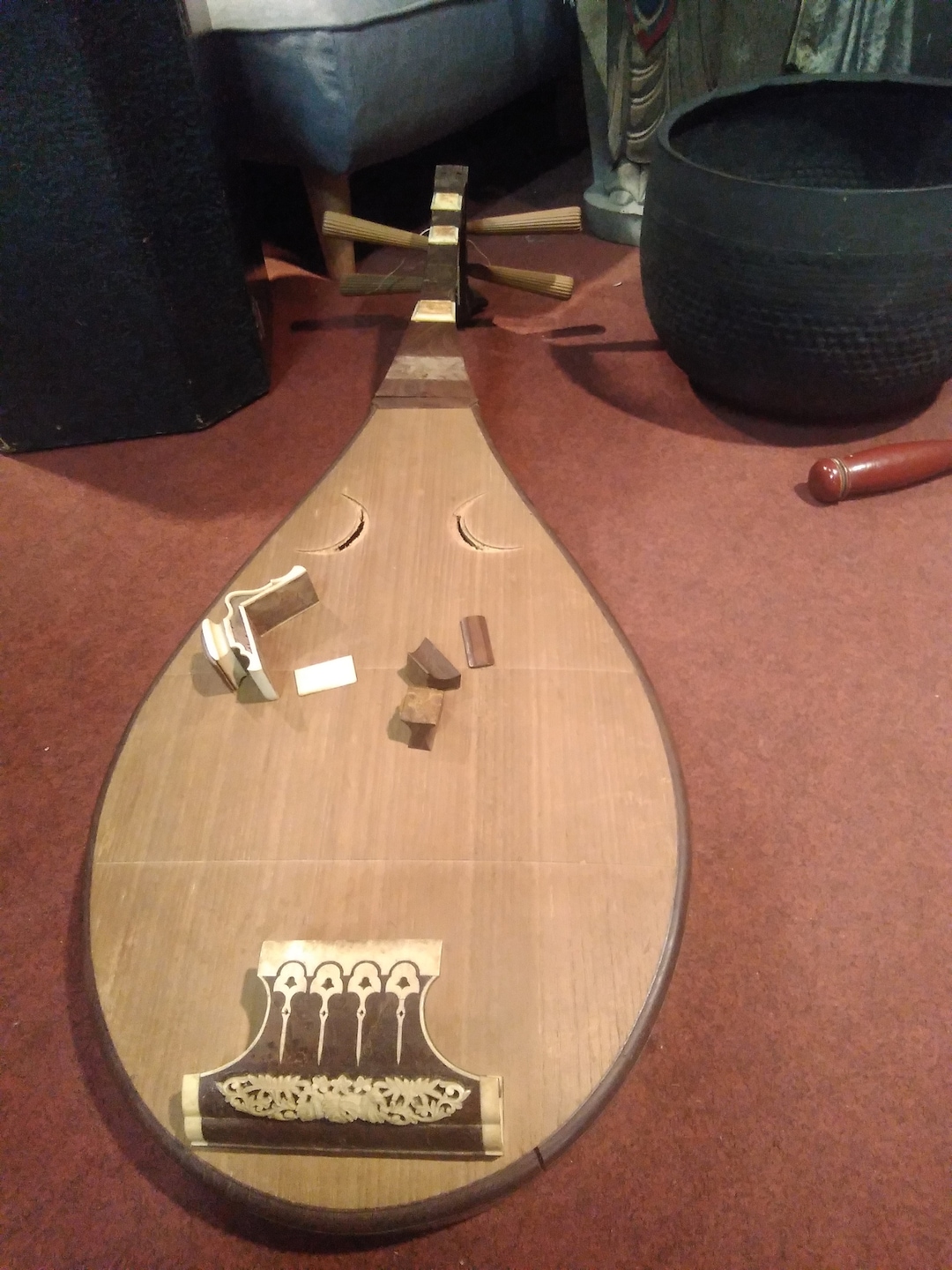 Japanese Biwa Musical Instrument Antique Repair Project See - Etsy