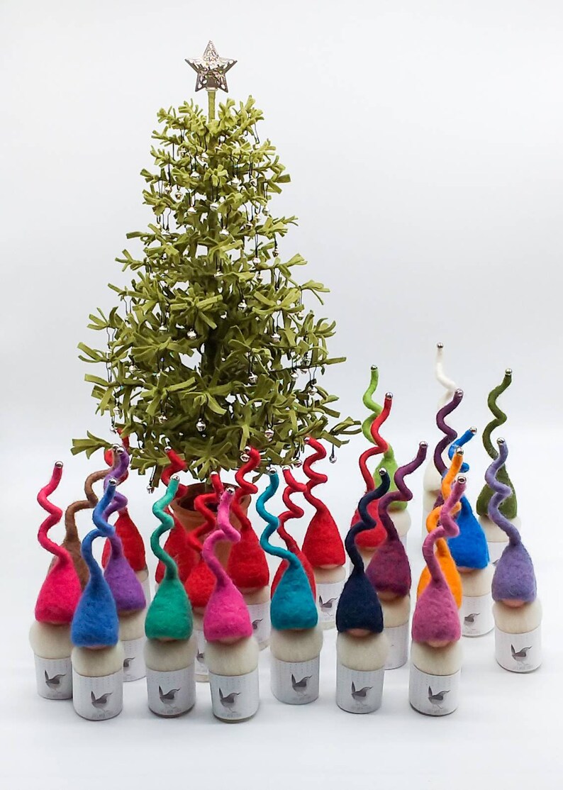 Set of 3 Needle Felted Christmas Tomte Hygge Swedish - Etsy