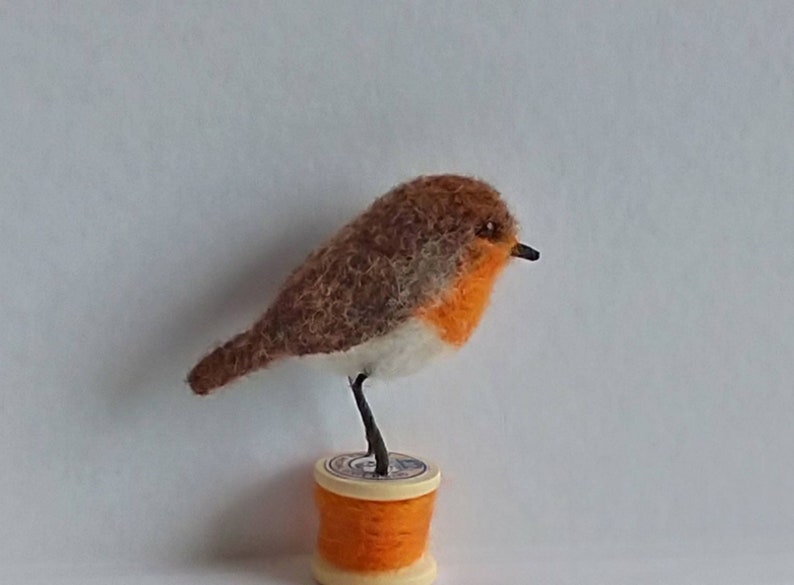 Felted Robin Bobbin Gift Ornament Decoration Needle Felt - Etsy Australia
