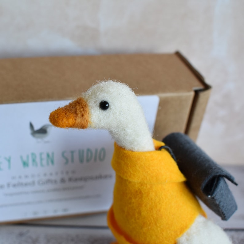 Felted Bird Lucy the Long Necked Goose Needle Felted Goose - Etsy UK