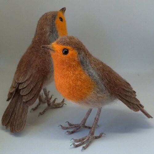 Needle Felted Robin Christmas Decoration - Etsy