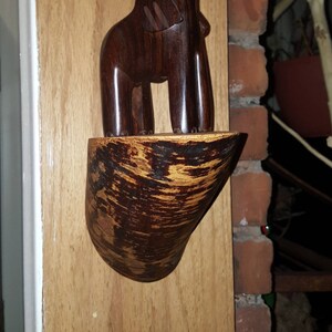 Live Edge Wood Wall Sconces | Floating Spalted Oak Log Sconce | Hanging ...