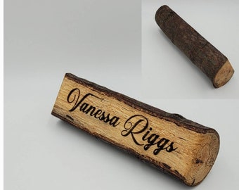 Engraved Log Plaque - Etsy