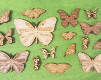 Wood butterflies | Etsy