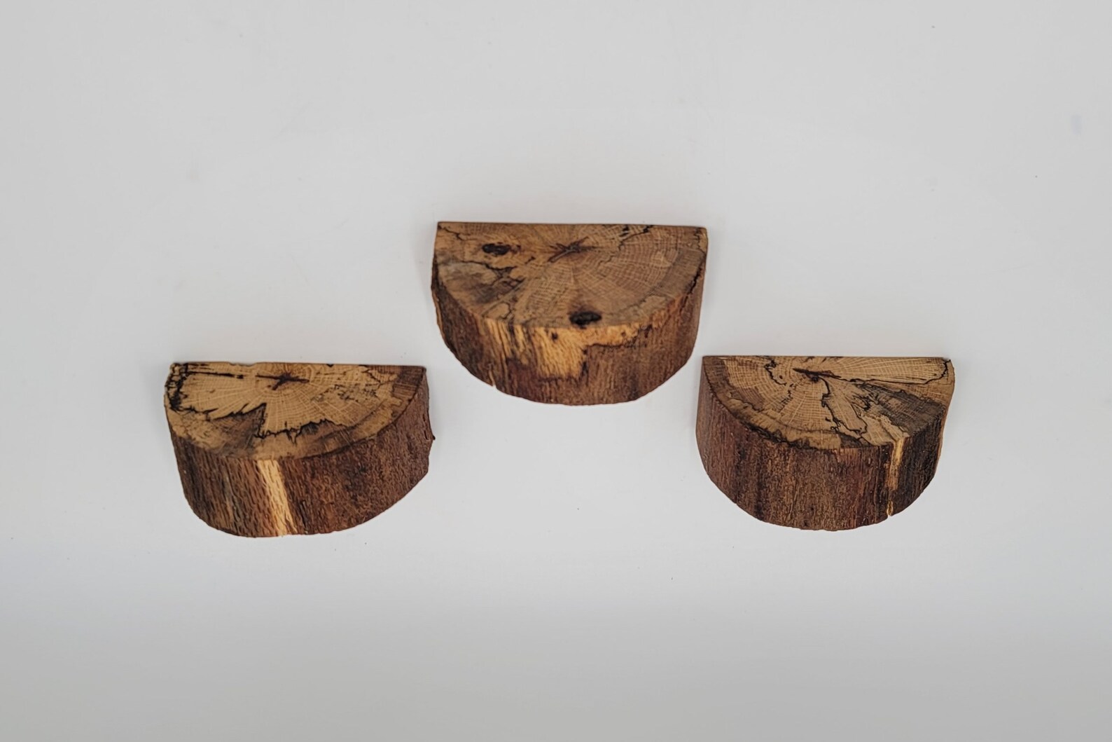 Live Edge Log Sconces Set W Keyhole Hanger | Candle Picture Shelf Wood ...