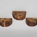 Live Edge Log Sconces Set W Keyhole Hanger Candle Picture Shelf Wood ...