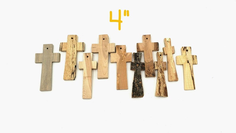 Wooden Crosses Set of 10 3-4 Rustic Wood Cross | Etsy