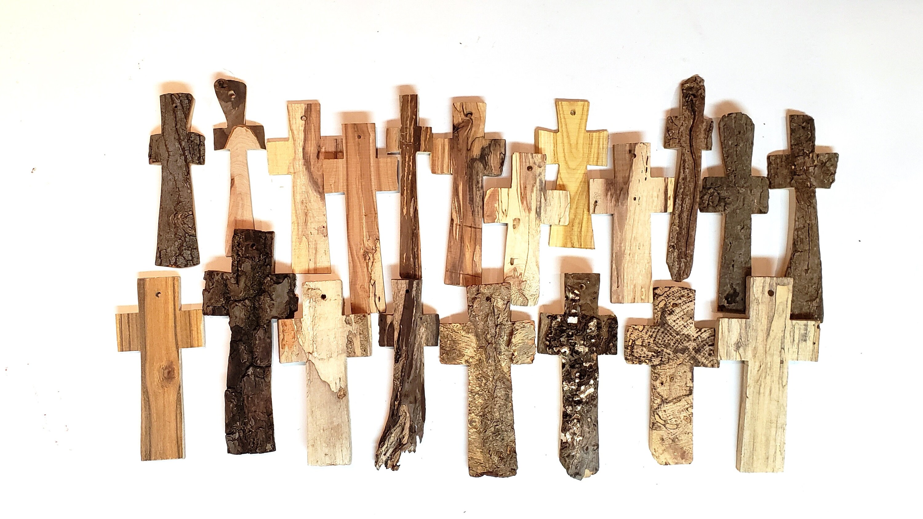 Wood crosses 6-7 set of 10 Wedding Christening | Etsy