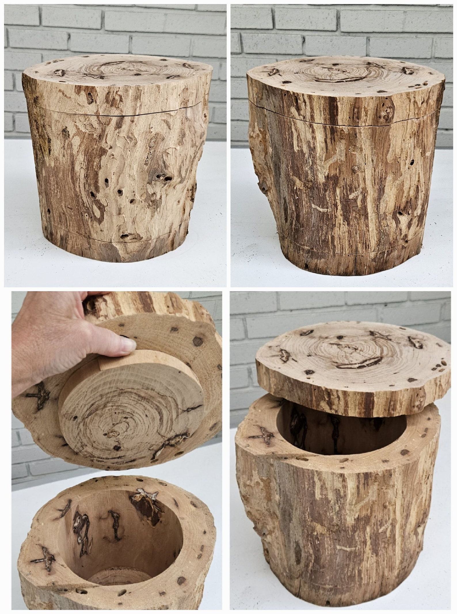 Log Cremation Urn-large | Custom Made Hollowed Tree for Human Remains ...