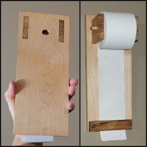 Wooden Roll Pad Holder Wall Mounted TO DO Shopping List - Optional ...