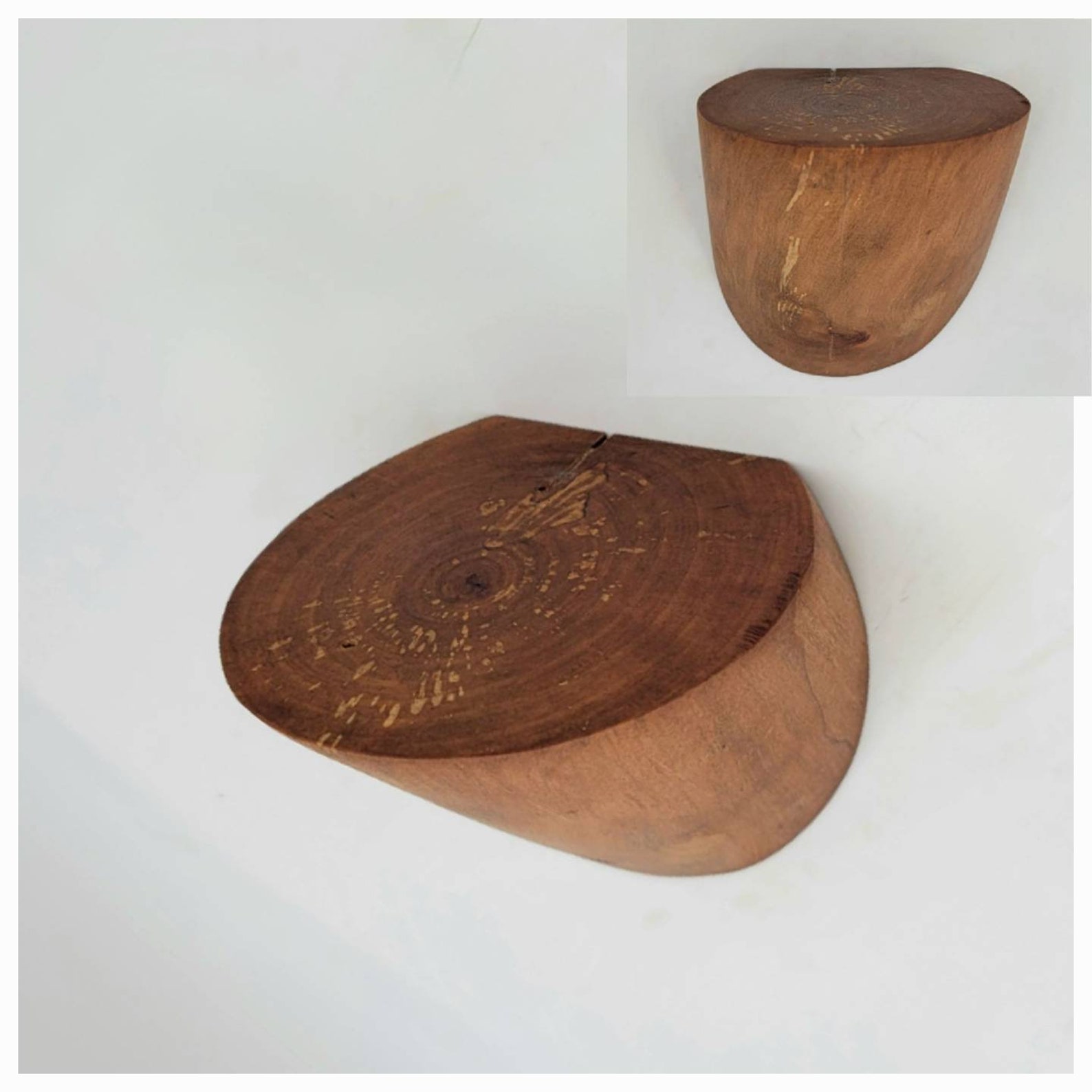 Live Edge Wood Wall Sconces | Floating Spalted Oak Log Sconce | Hanging ...
