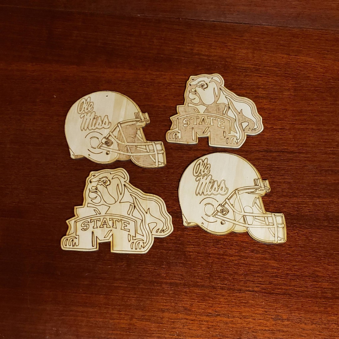 2 House Divided Wooden Team Logos Laser Cut and Engraved | Bama-auburn ...