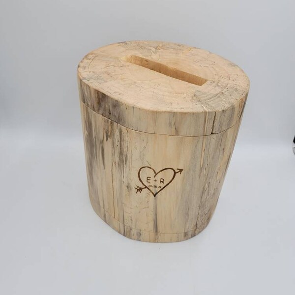Wedding Log Card Box - Etsy