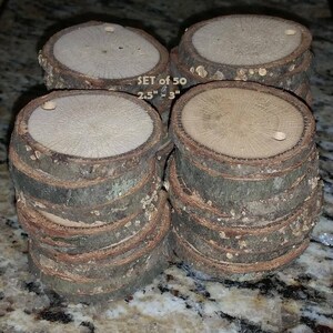 Tree Branch Slices 3-4in Rustic Wooden Reserved Table Number - Etsy