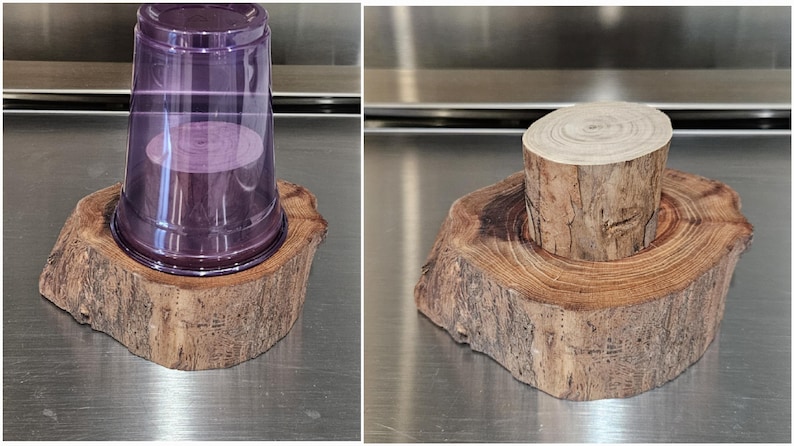 Live Edge Log Sconces Set W Keyhole Hanger | Candle Picture Shelf Wood ...