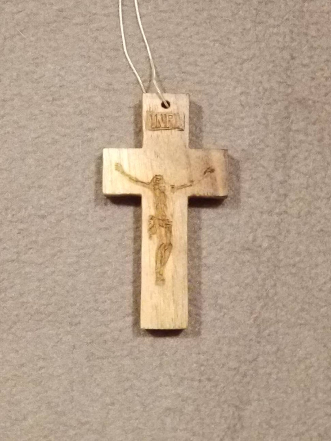 Crucifix Wood Rosary Pendant | Funeral Confirmation Communion ...