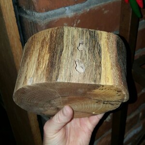 Live Edge Wood Wall Sconces | Floating Spalted Oak Log Sconce | Hanging ...