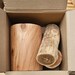 Live Edge Log Sconces Set W Keyhole Hanger Candle Picture Shelf Wood ...