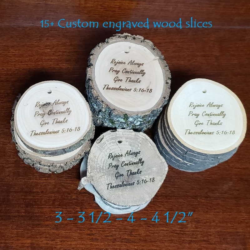 Engraved Wood Slice - Etsy