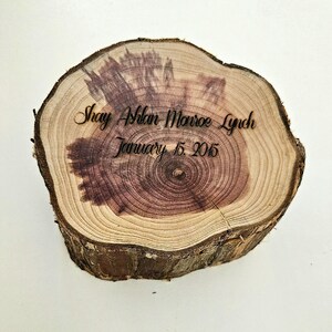Log Urn | Custom Keepsake Box | Unique Live Edge Hollowed Tree ...