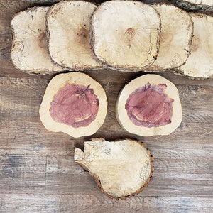 Log Slice Live Edge 10-12" | Rustic Centerpiece Base-plate Charger-wood ...