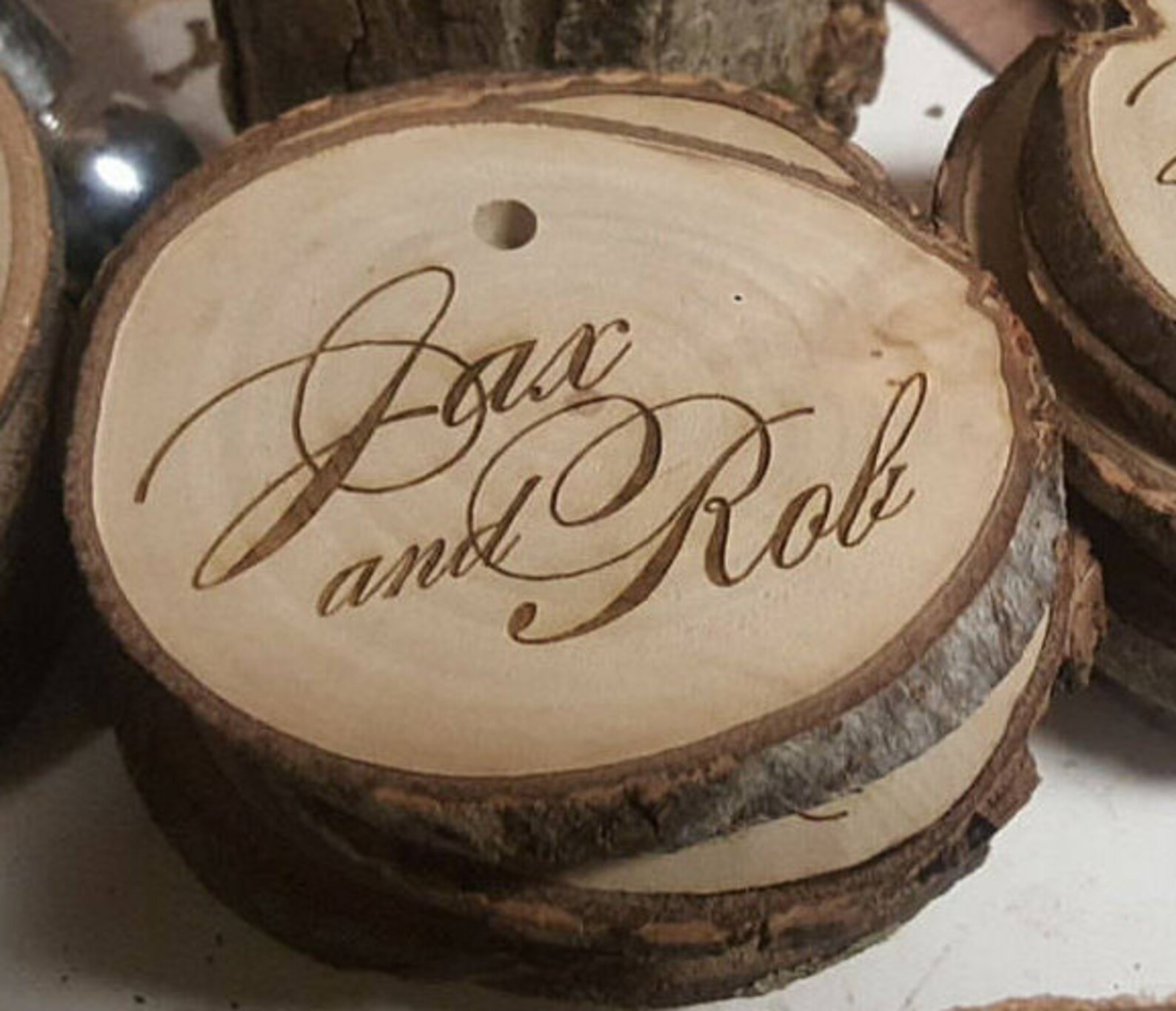 Engraved Wood Slices 50+ Personalized Custom Reunion Tree Slice ...