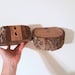 Live Edge Log Sconces Set W Keyhole Hanger | Candle Picture Shelf Wood ...