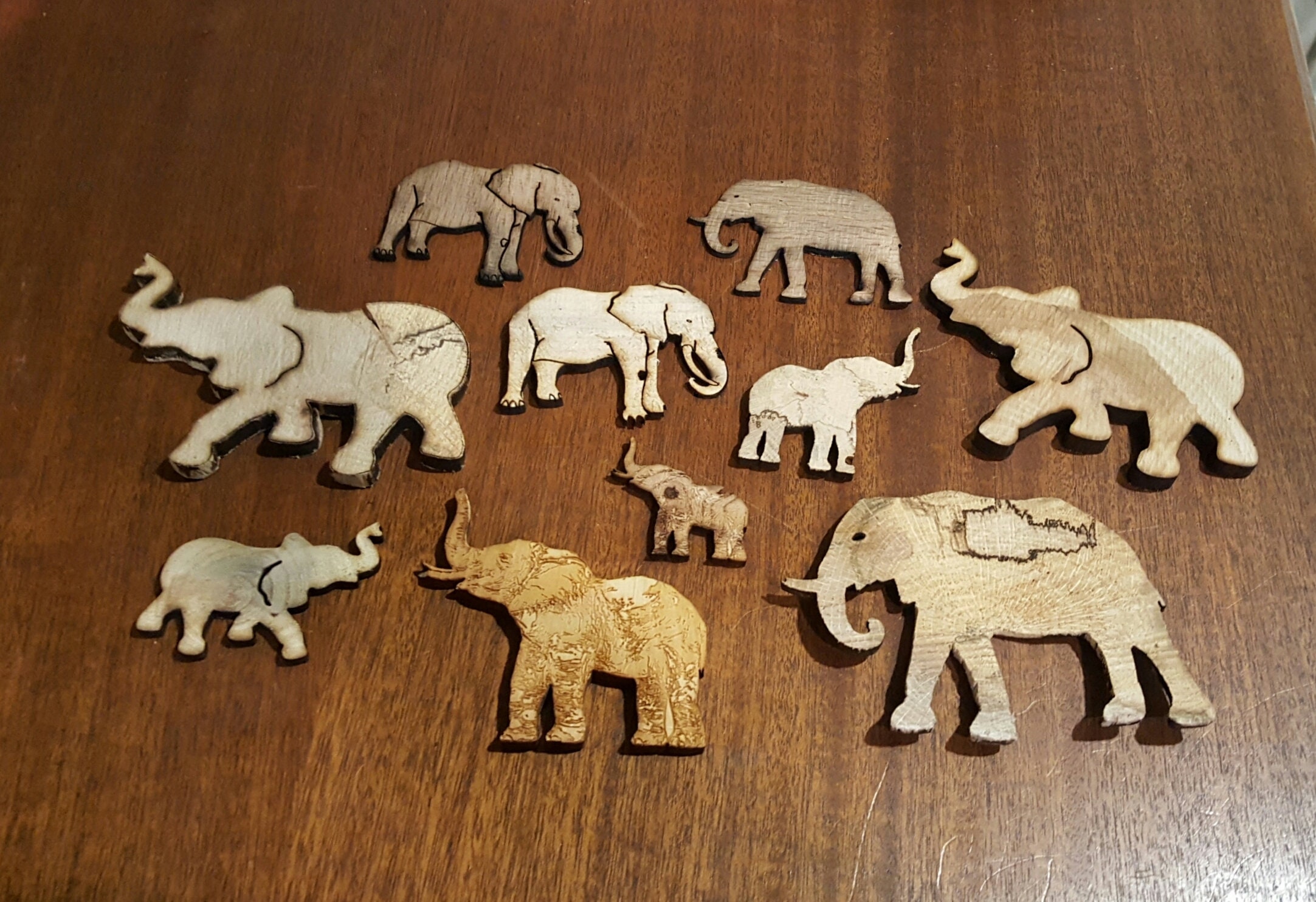 Framing Home & Hobby Wooden Elephant laser cut out Alabama fan DIY ...