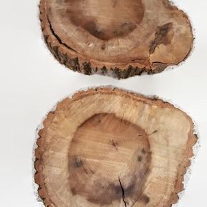 Log Slice Live Edge 10-12" | Rustic Centerpiece Base-plate Charger-wood ...