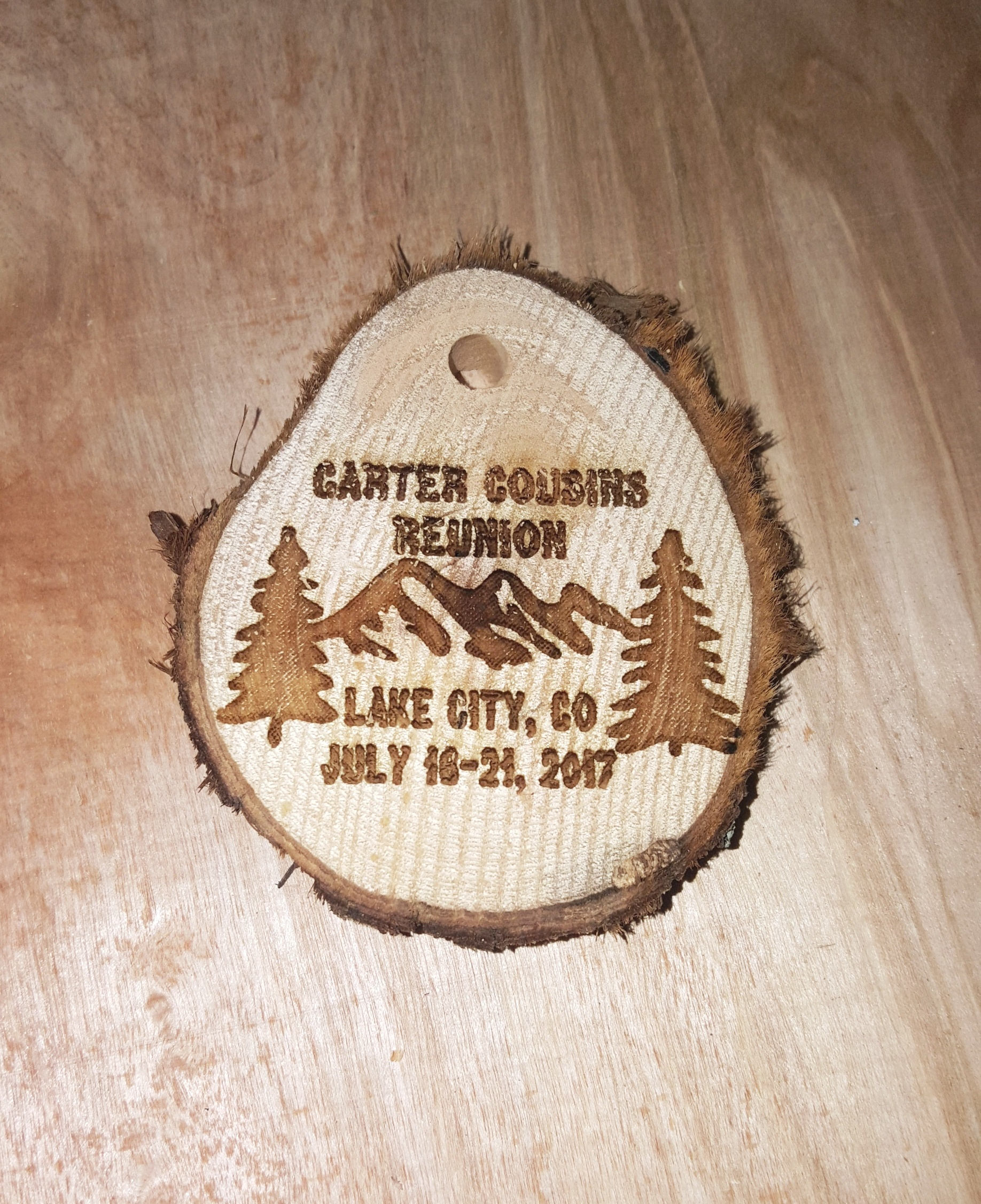 Engraved Wood Slices 50+ Personalized Custom Reunion Tree Slice ...