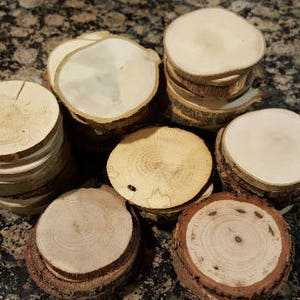 Tree Branch Slices 3-4in Rustic Wooden Reserved Table Number - Etsy