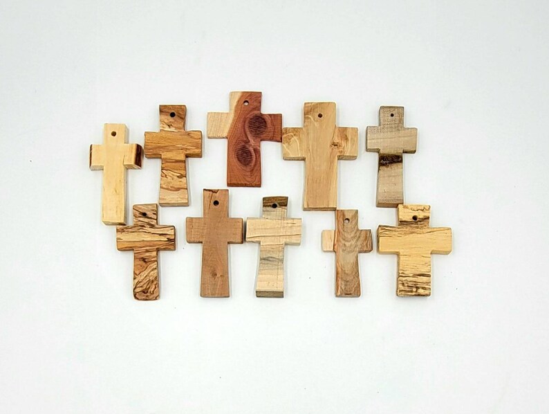 Wooden Crosses Set of 10 3-4 Rustic Wood Cross - Etsy