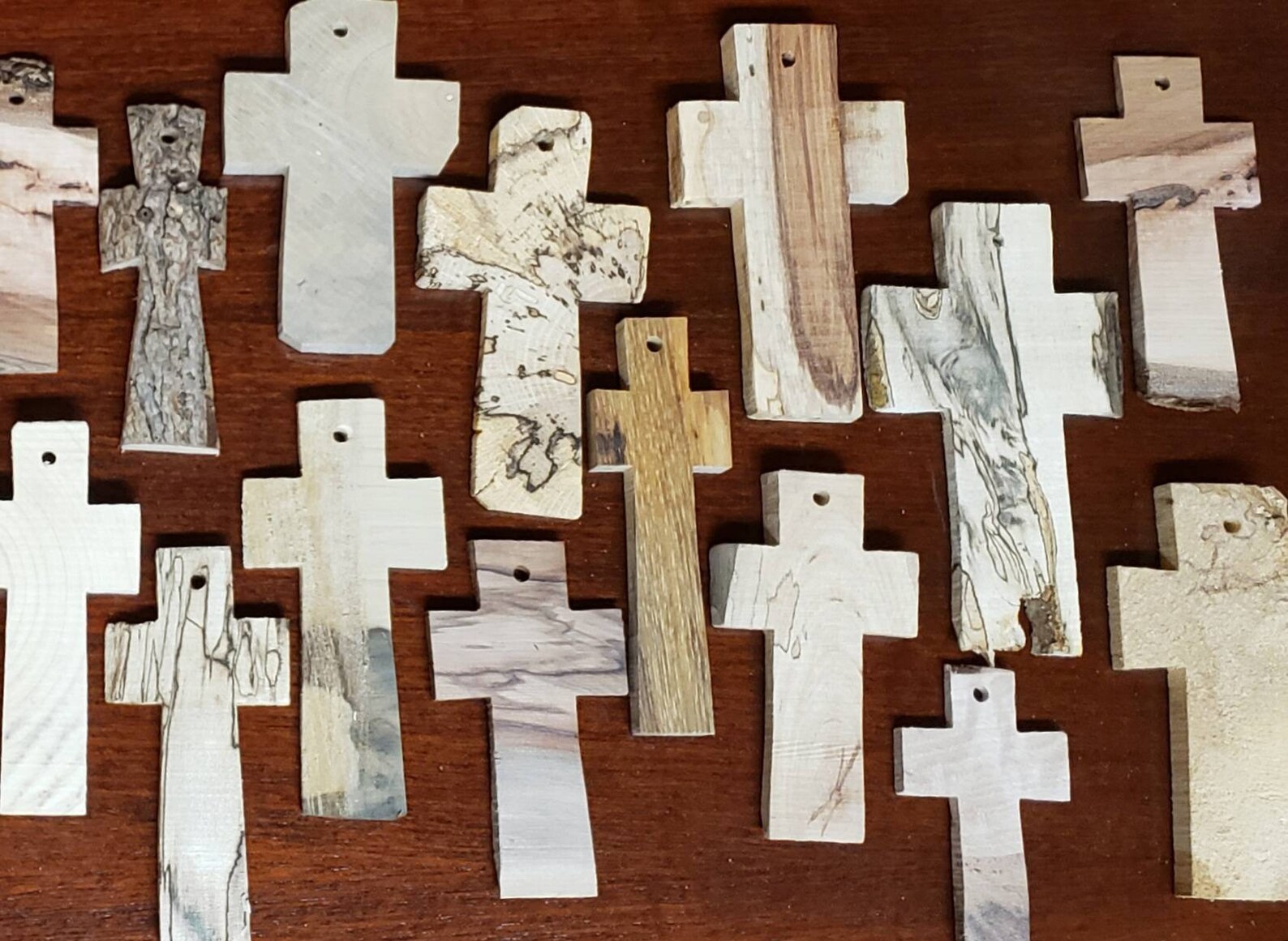 25 Wooden Cross Set 4-5 Carved Log Crosses for - Etsy