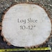 Log Slice Live Edge 10-12 Rustic Centerpiece Base-plate Charger-wood ...