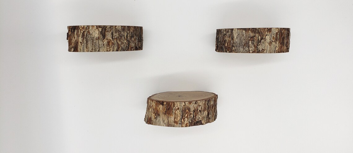 Live Edge Log Sconces Set W Keyhole Hanger Candle Picture - Etsy