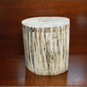 Hollowed Tree Stump With Lid | Wooden Tip Jar | Custom Wedding Gift ...