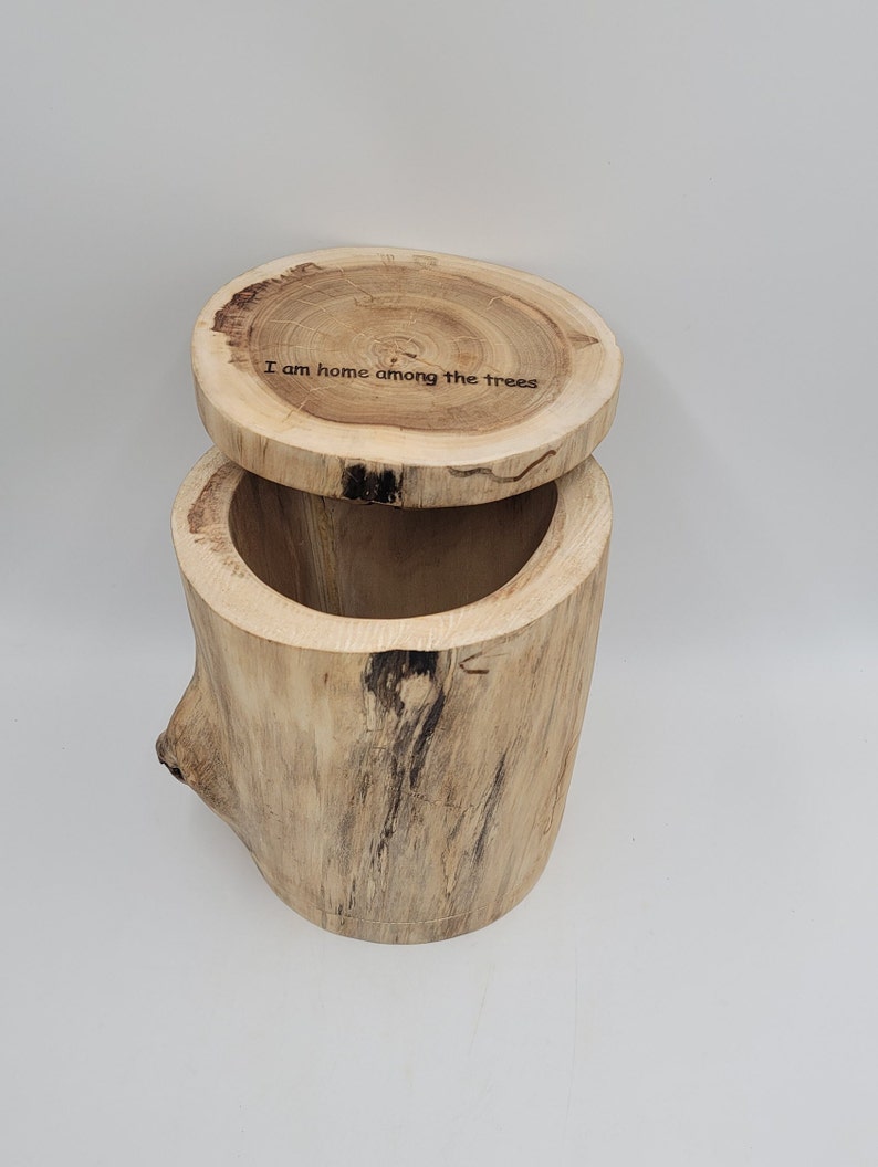 Log Cremation Urn-large Custom Made Hollowed Tree for Human - Etsy