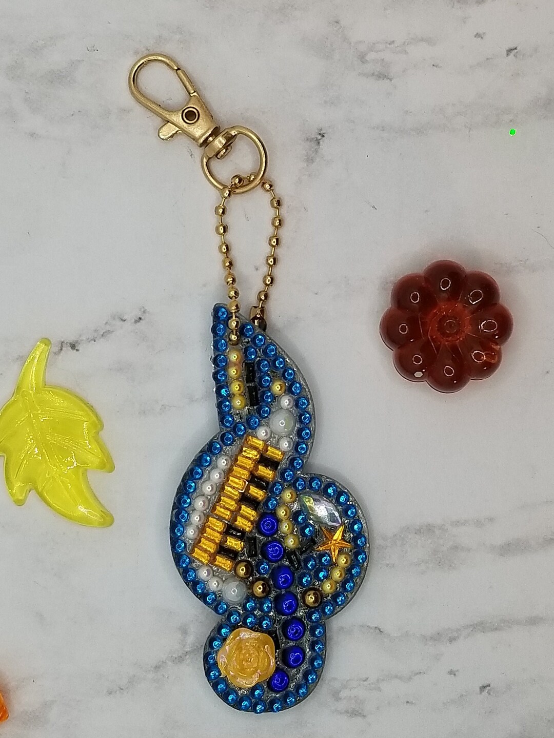 Treble Cleft Special Shapes Keychain - Etsy