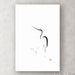 Heron Painting,heron Sumi-e Painting, Sumi-e Painting, Zen Wall Art ...