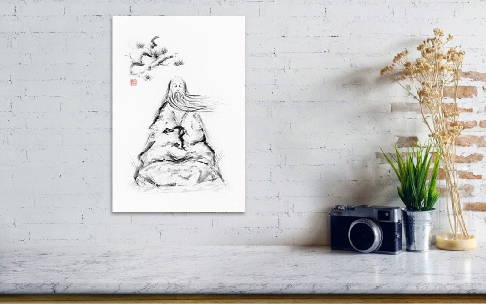 Lao Tzu Painting, Daoist Painting, Wise Man Painting, Taoist Master ...