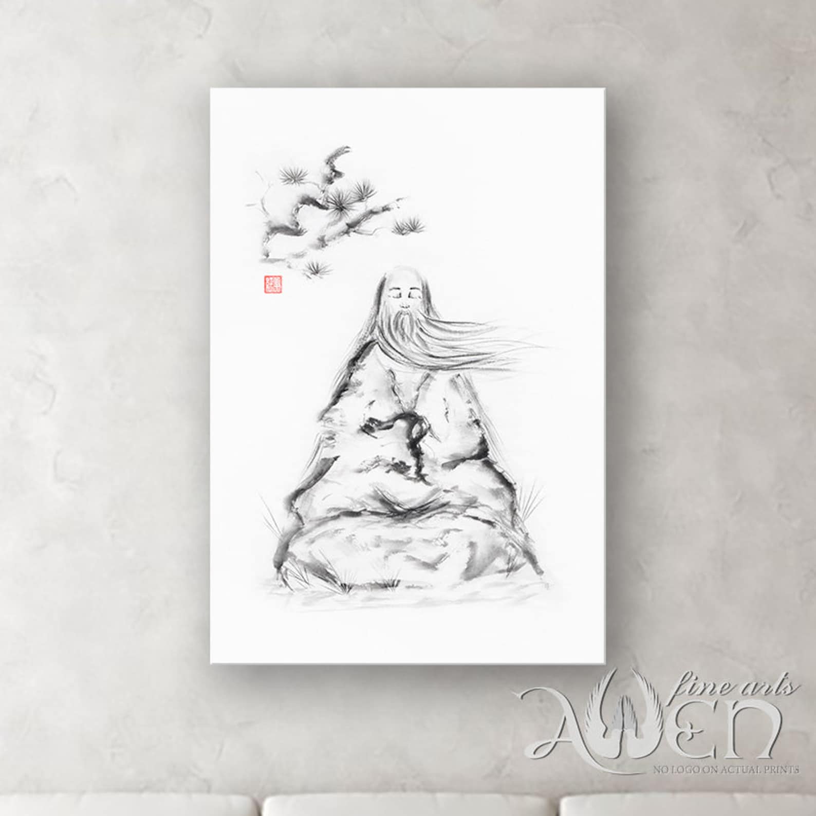 Lao Tzu Painting, Daoist Painting, Wise Man Painting, Taoist Master ...