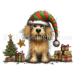Cute Christmas Dog Clipart 15 Pngs/jpgs, Xmas Pet Dogs, Fun Animal ...