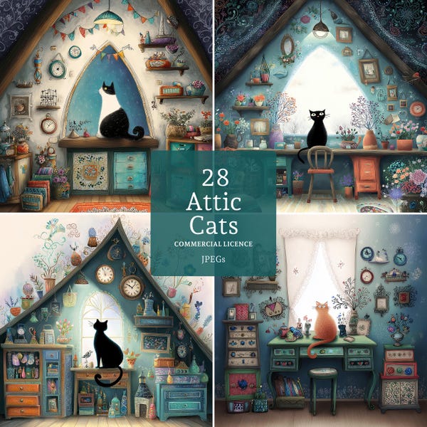 Attic Clipart - Etsy UK