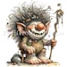 Cheeky Troll Clipart Set, 14 Pngs/jpgs, Whimsical Ogre, Funny Fairy ...
